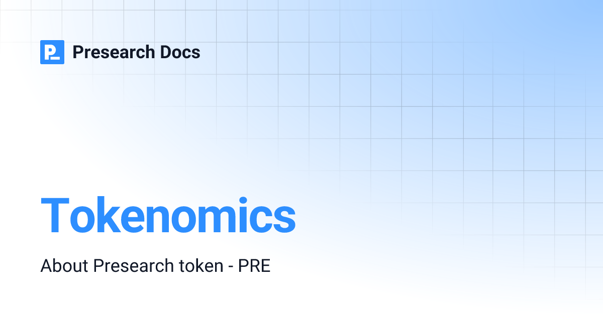 Tokenomics | Presearch Docs